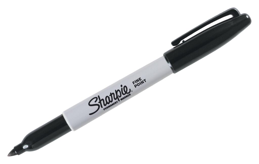 SHARPIE CLASSIC (F) PERMANENT MARKER PEN BLACK – KLD Stationary