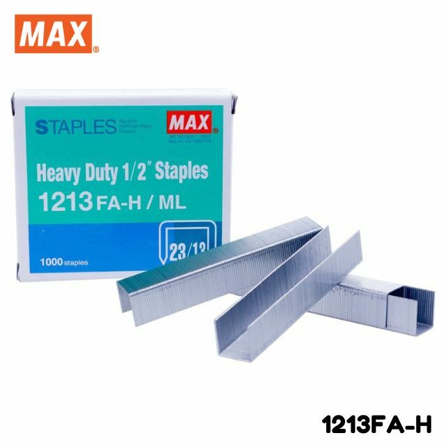 MAX HEAVY DUTY 1/12″ STAPLES 1213FA-H BULLET (1000PCS) – KLD Stationary